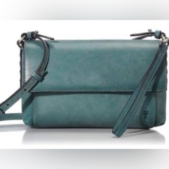 Frye | Bags | Frye Reed Flap Leather Crossbody Bag In Sky Blue | Poshmark